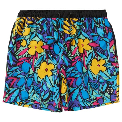 Men's Neff Head In The Weeds Hot Tub Swim Trunks - Multi-color - Small ...