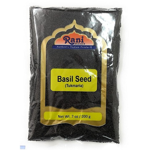 Tukmaria (natural Holy Basil Seeds) - 7oz (200g) - Rani Brand Authentic ...