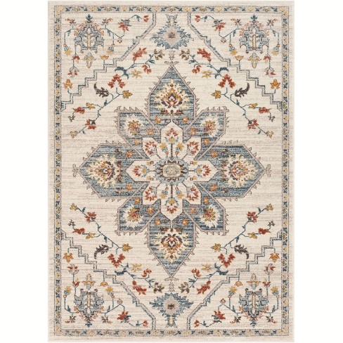 Well Woven Bingley Oriental Medallion 7'10" X 9'10" Beige Area Rug : Target