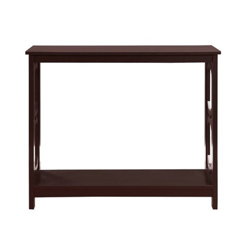 Omega Console Table With Shelf Espresso - Breighton Home : Target