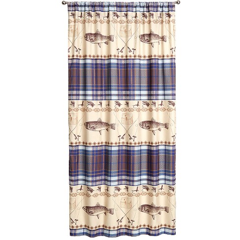 The Lakeside Collection Fly Fishing Window Panels - 50" X 84" : Target