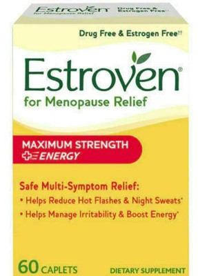 Estroven Menopause Relief + Stress Supplement Caplets - 28ct : Target