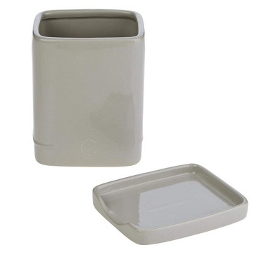 Curtis Stone 2-piece Spoon Rest And Utensil Crock Refurbished Gray : Target