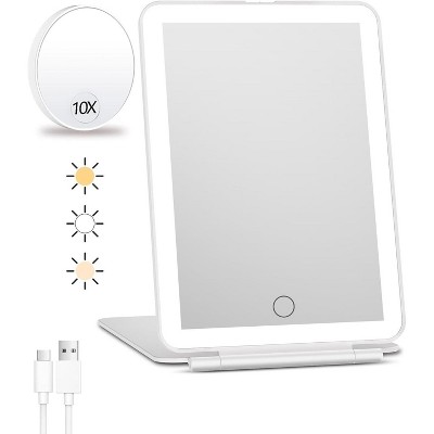 Funtouch Rechargeable Travel Makeup Mirror With 72 Led Lights,portable ...