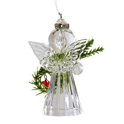 Ganz 3.0 Inch Mistletoe Angel Ornament Kissing Krystals Halo Wings Tree ...