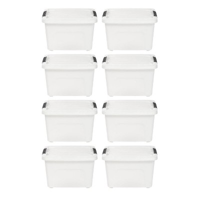 Iris 3pk Plastic Storage Drawer White : Target