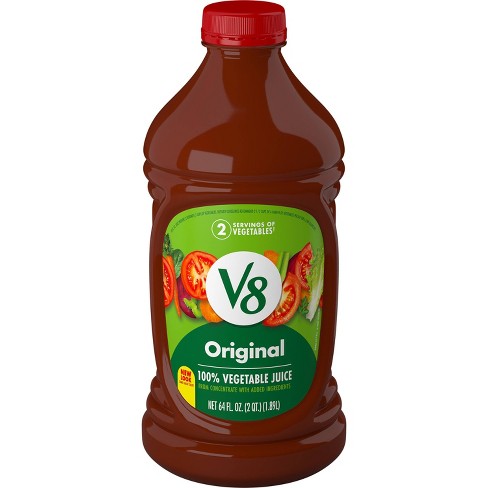 V8 Original 100% Vegetable Juice - 64 Fl Oz Bottle : Target
