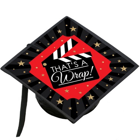 Big Dot Of Happiness That’s A Wrap - Movie Graduation Cap Decorations ...