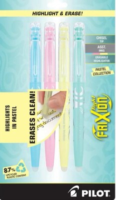 Pilot 5ct Frixion Light Pastel Erasable Highlighters Chisel Tip ...