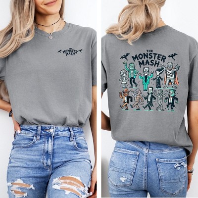 Simply Sage Market Women's Monster Mash Front And Back Short Sleeve ...