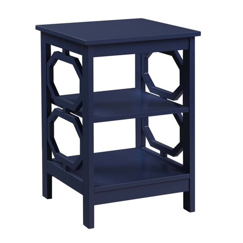 Breighton Home Odessa End Table With Open Shelves Cobalt Blue : Target