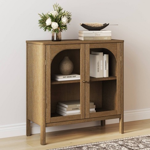 Nathan James Mason Console Cabinet With Doors Brown : Target