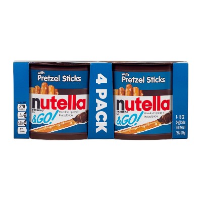 Nutella And Go! With Pretzel Sticks - 7.6oz/4pk : Target