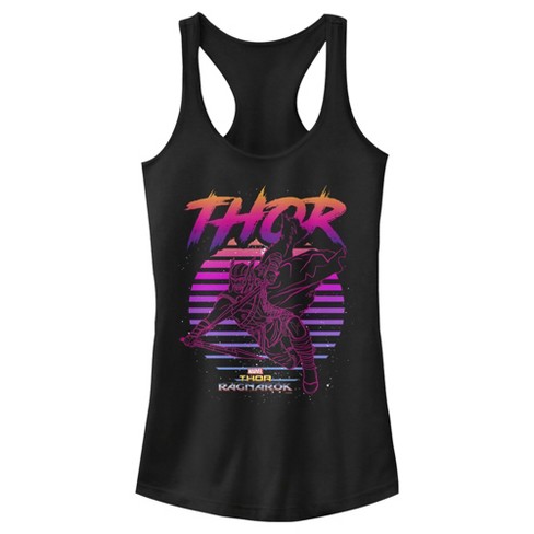 Juniors Womens Marvel Thor: Ragnarok Retro Racerback Tank Top : Target