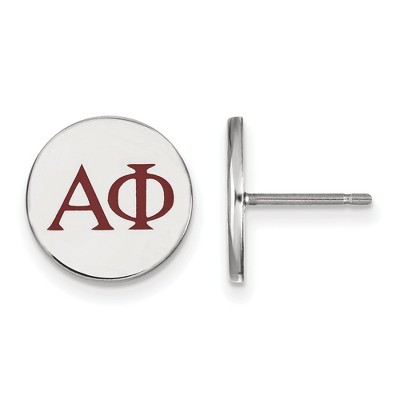 Black Bow Jewelry Sterling Silver Alpha Phi Greek Life Stud Earring ...