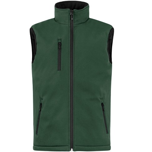 Clique Equinox Insulated Mens Softshell Vest - Bottle Green - 5x Large ...