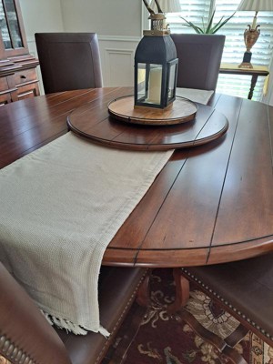 14"x72" Pebble Textured Woven Table Runner Cream - Hearth & Hand™ With ...
