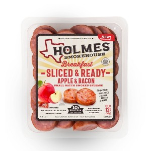 Holmes Smokehouse Apple & Bacon Sliced Sausage - 12oz : Target