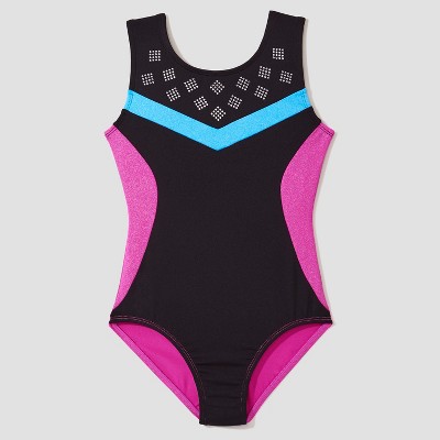 Freestyle by Danskin Girls' Strappy Back Activewear Leotard – Black ...