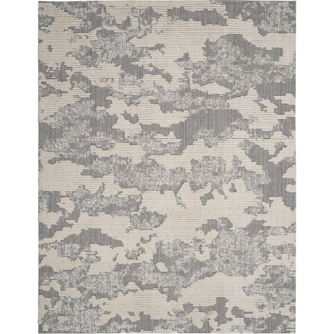 Nourison Textured Contemporary Tec01 Indoor Area Rug Ivory/grey 7'10" X ...