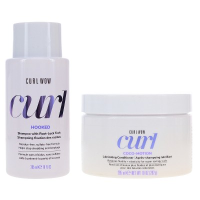 COLOR WOW Curl Wow Hooked Shampoo 10 oz & Coco-Motion Conditioner 10 oz ...