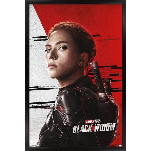 Trends International Marvel Black Widow - Pose Framed Wall Poster ...
