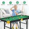 Costway 47" Folding Billiard Table Pool Game Table Indoor Kids W/ Cues ...