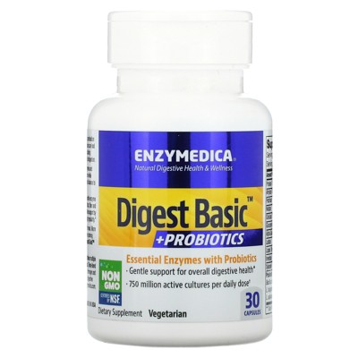 Enzymedica Digest Basic + Probiotics , 30 Capsules, Dietary Supplements ...