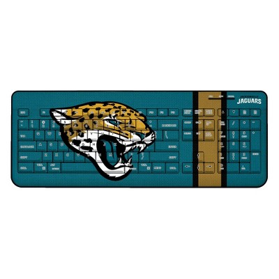 Keyscaper Jacksonville Jaguars Stripe Wireless Usb Keyboard : Target
