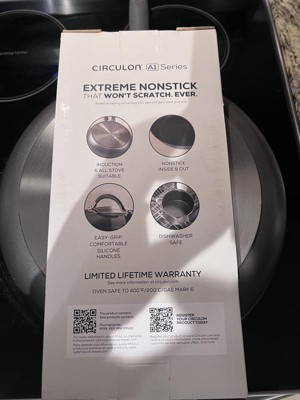 Circulon A1 Series With Scratchdefense Technology 12" Nonstick Induction Frying Pan Graphite ...