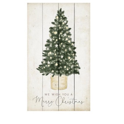Northlight 10.25" Merry Christmas/holiday Market Reversible Tabletop ...