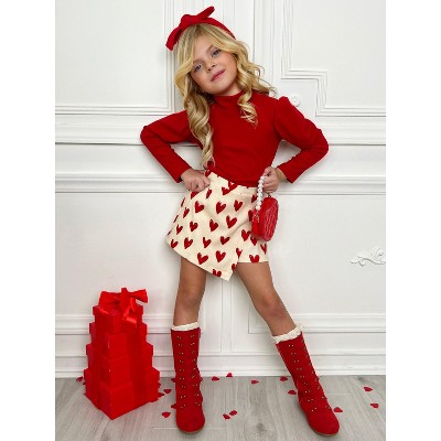 Girls Forever Love Skort Set - Mia Belle Girls, 7y/8y : Target