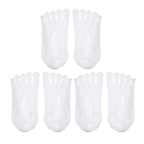 Unique Bargains Invisible Five Fingers Socks Breathable Soft Fashion ...