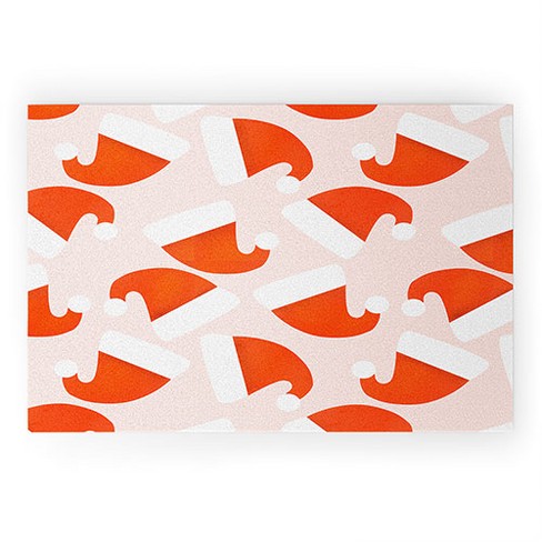 Showmemars Santa Hat Pattern Welcome Mat 36" X 24" -society6 : Target