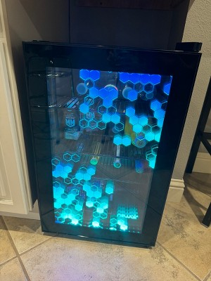 Newair Prismatic Series 85 Can Beverage Refrigerator With Rgb Hexacolor ...