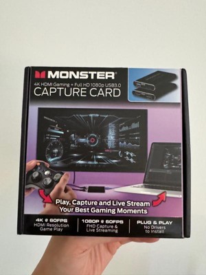 Monster HDMI Capture Card, 4K Full HD 1080P USB 3.0 Audio and Video ...