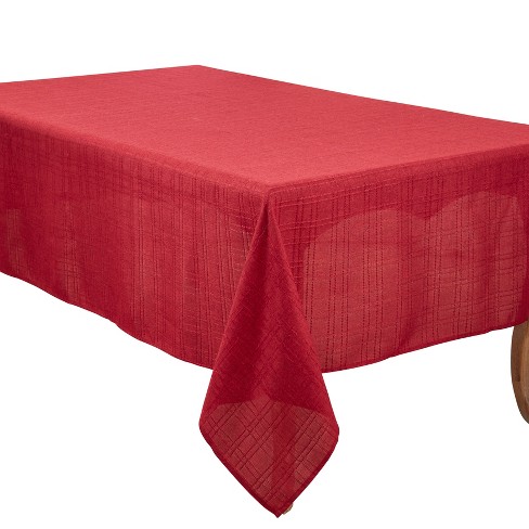 Saro Lifestyle Refined Stitched Plaid Tablecloth : Target
