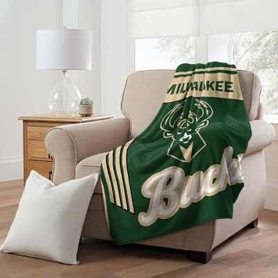 Sweet Home Collection Nba Milwaukee Bucks 46" X 60" Microfiber Throw ...