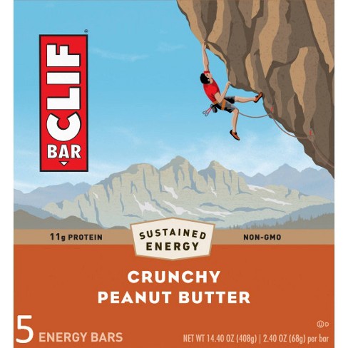 Clif Bar Crunchy Peanut Butter Bars - 12oz/5ct : Target