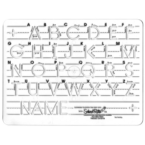 School Rite Handwriting Instruction Guide Template, Uppercase ...