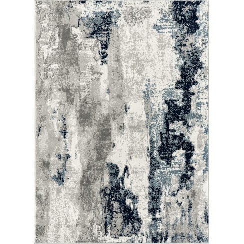 Luxe Weavers Kimberly Collection Modern Abstract Area Rug, Ivory 2x3 ...