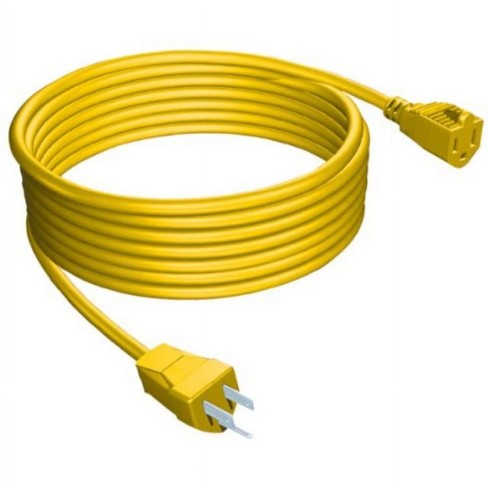 Stanley 33507 50-feet Grounded Outdoor Extension Power Cord Yellow : Target