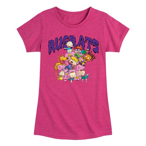 Rugrats Pink Couch Fitted Short Sleeve Graphic T-shirt - Heather ...