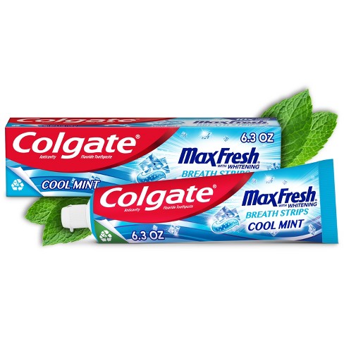 Colgate Max Fresh Toothpaste With Mini Breath Strips - Cool Mint - 6 ...