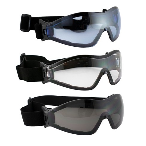 3 Pairs Of Birdz Eyewear Boogie Safety Skydiving Goggles With Clear ...