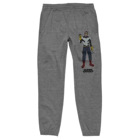 Super Crooks Johnny Bolt Men's Athletic Heather Sweatpants-xxl : Target