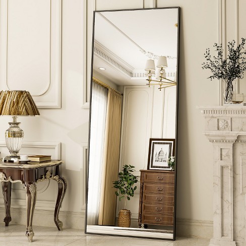 Beautypeak Rectangle Full Length Mirrors 64"x20",black : Target