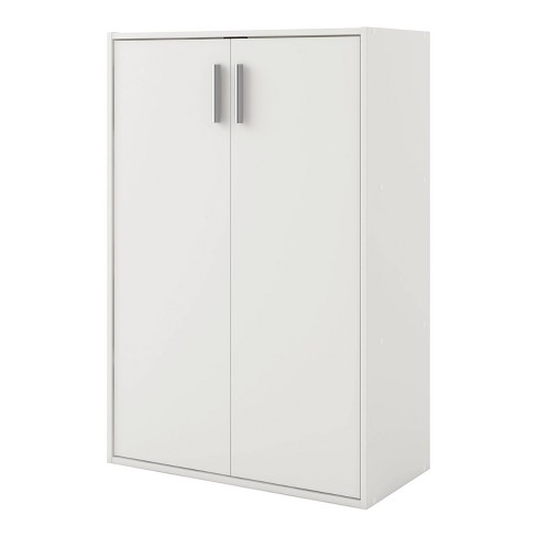 24/7 Shop At Home 35" Silkpath Modern 3 Tier Stackable And 2 Door ...