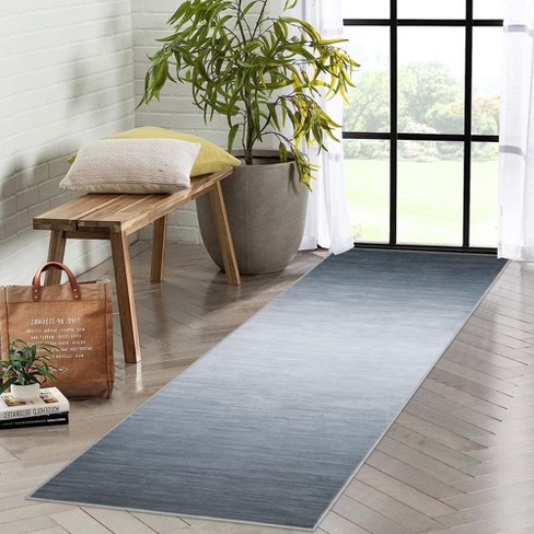 Modern Ombre Area Rug Washable Area Rugs For Living Room Bedroom, 2'x6 ...