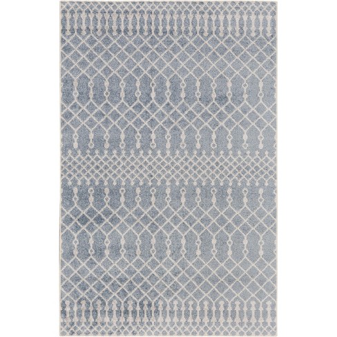 Nourison Astra Machine Washable 4' X 6' Blue Bohemian Indoor Rug : Target